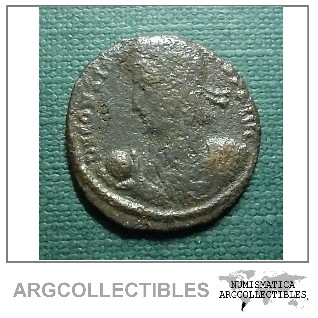 Moneda De Roma Ae 1/2 Maiorina Ceca Tesalonica Año 348 Dc Emperador ...