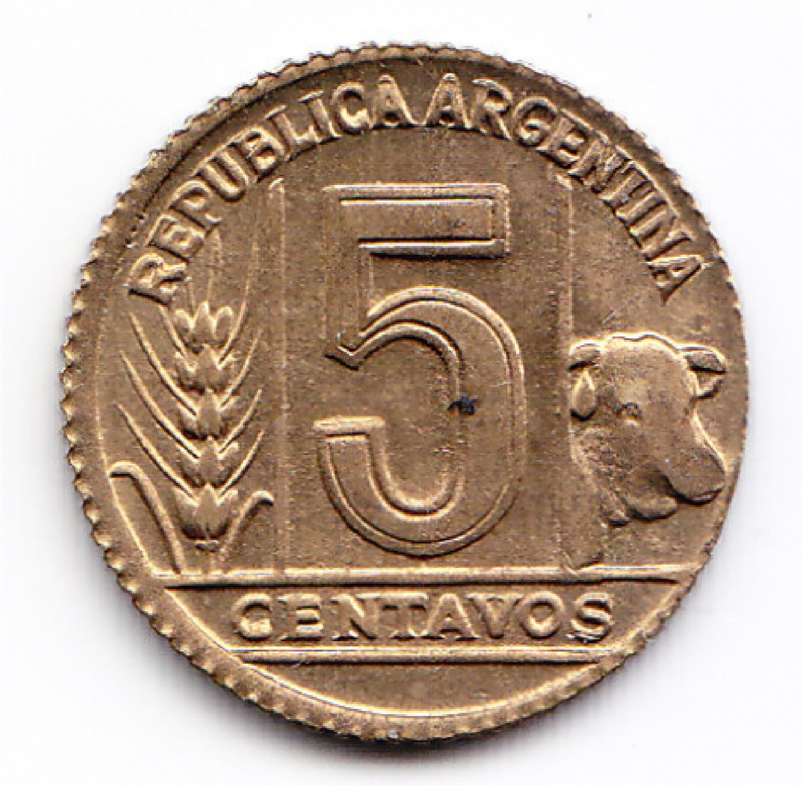 Argentina Moneda Nacional 5 Centavos 1950 Bronce Au Argcollectibles Argentina Moneda Nacional 5 Centavos 1950 Bronce Au Argcollectibles