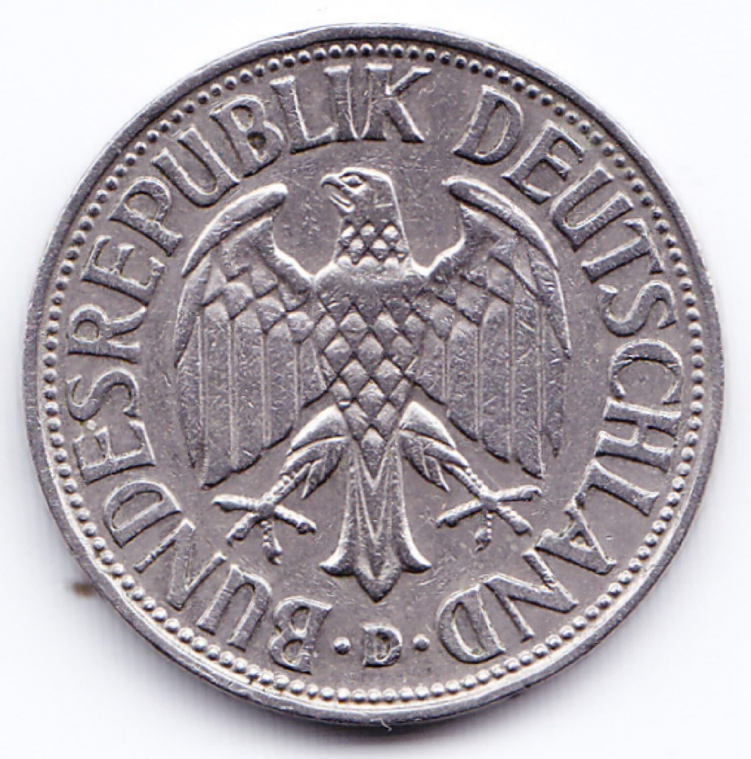 Alemania Moneda 1 Marco Niquel 1955 D Km-110 Condicion Vf – Argcollectibles