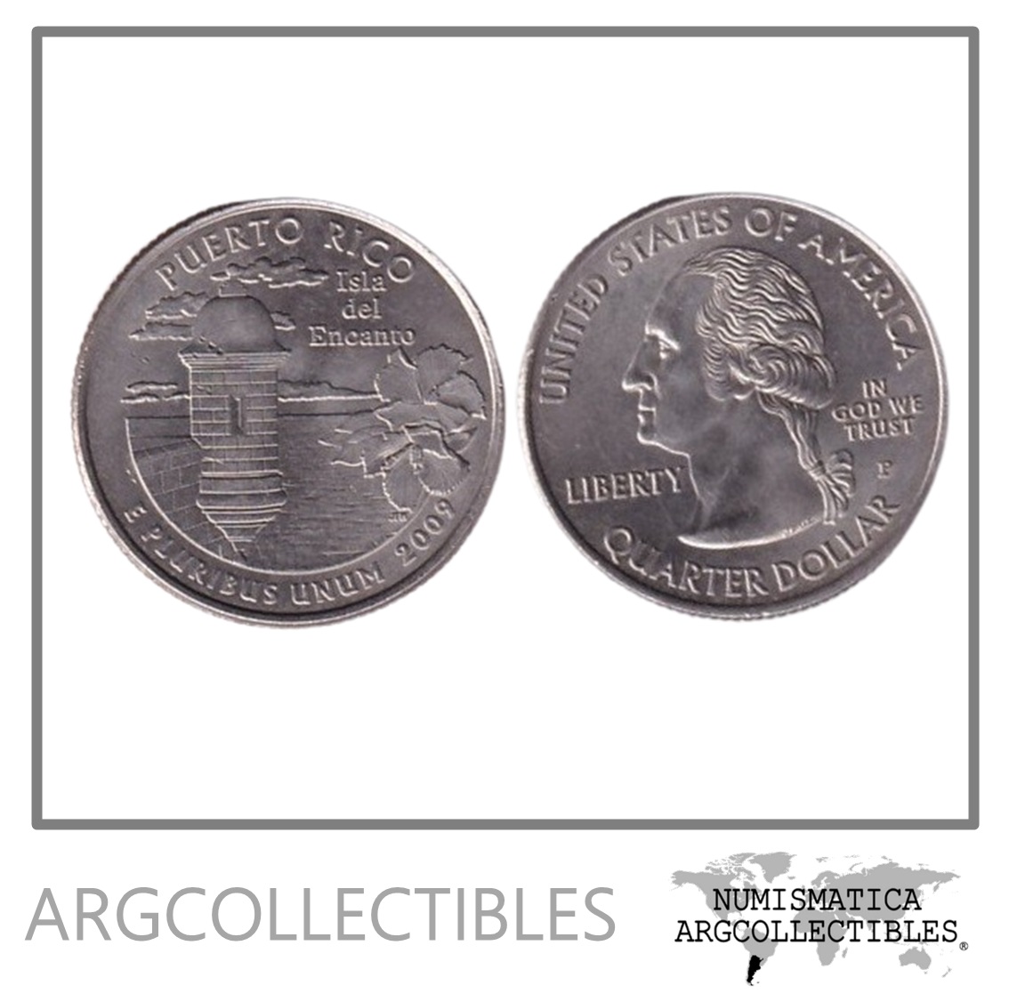 USA Moneda 1/4 Dolar 2009 P Niquel Puerto Rico KM-446 UNC – Argcollectibles