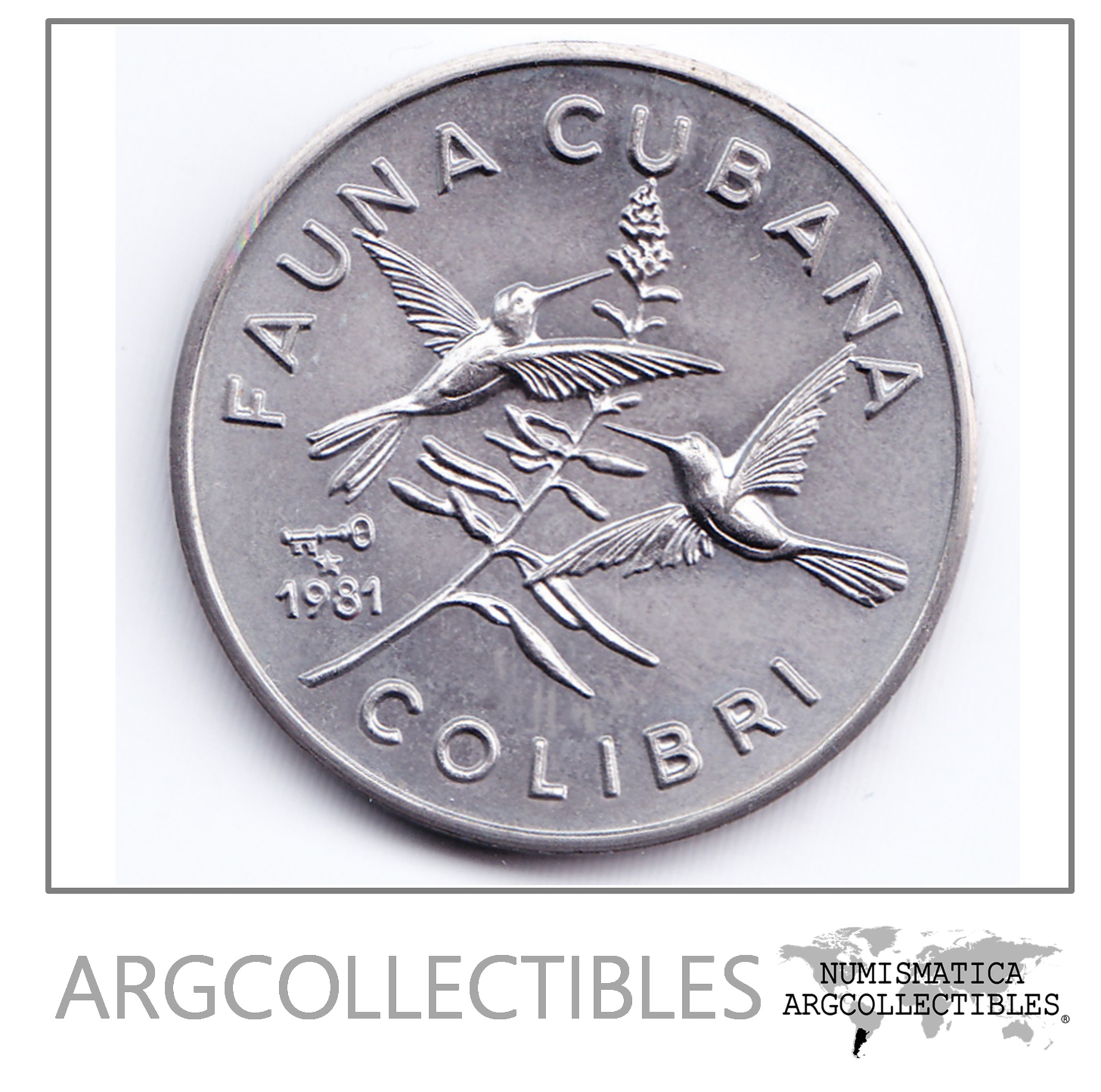 Cuba Moneda 1 Peso Niquel 1981 Colibri Km-56 Unc – Argcollectibles