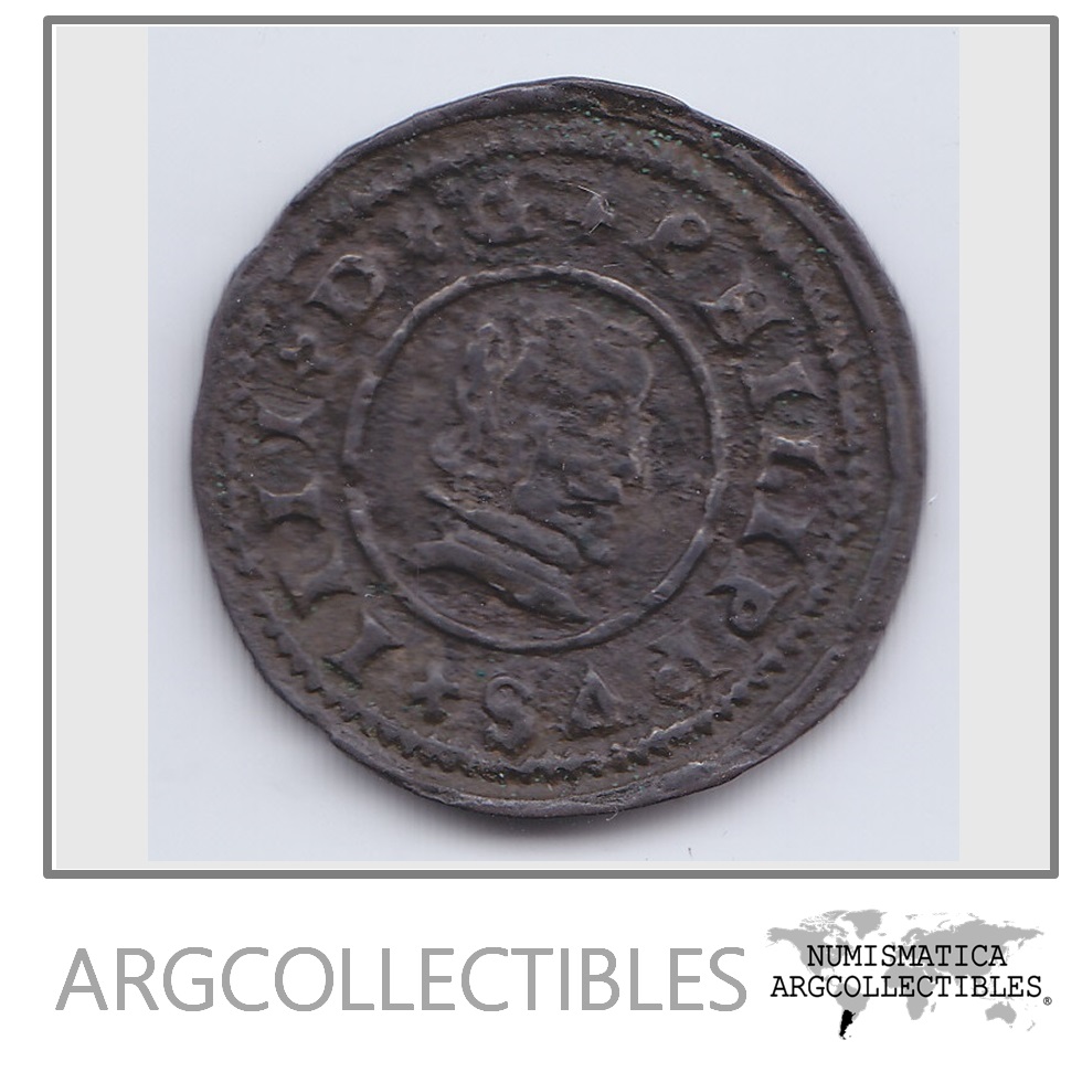 España Cordoba Moneda 16 Maravedis 1663 J Cobre Felipe IV KM-172 – Argcollectibles
