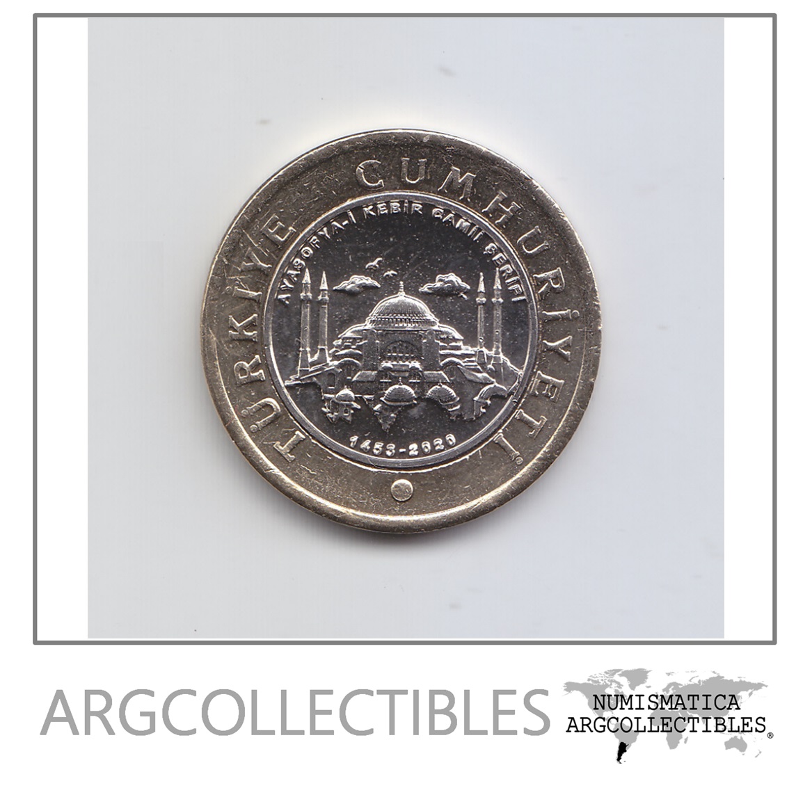 Turquia Moneda 1 Lira Bimetalica 2020 Santa Sofia Unc – Argcollectibles