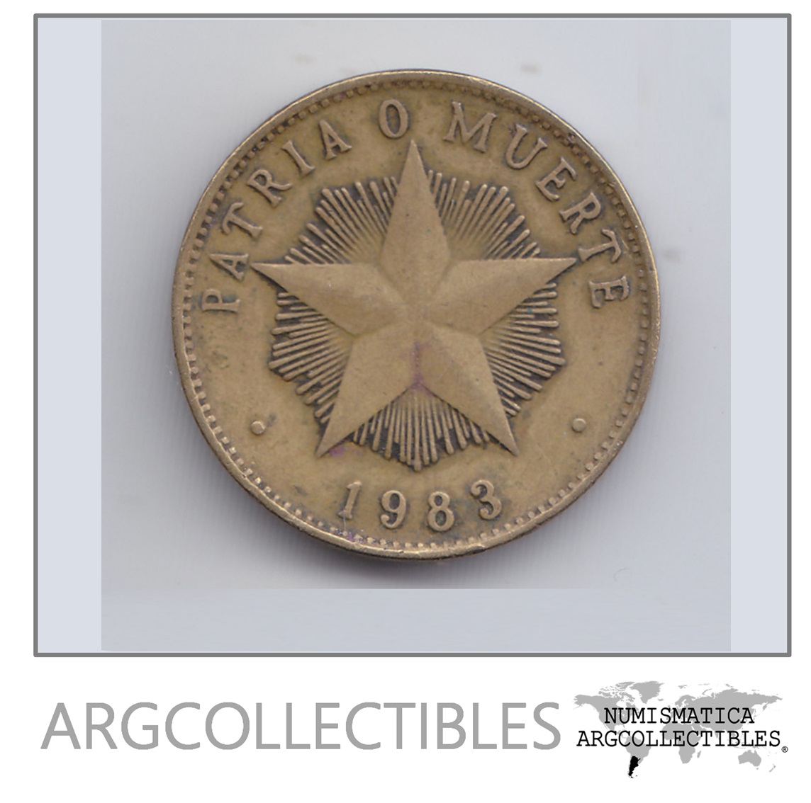 Cuba Moneda 1 Peso Laton 1983 Km-105 Vf – Argcollectibles