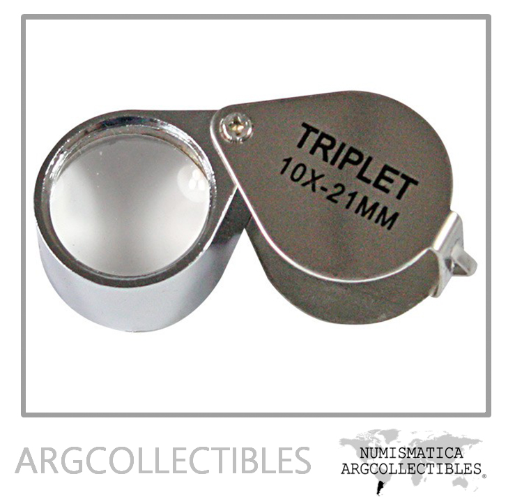 Lupa Plegable 10x Lente 21 mm Lindner Modelo Triplet – Argcollectibles