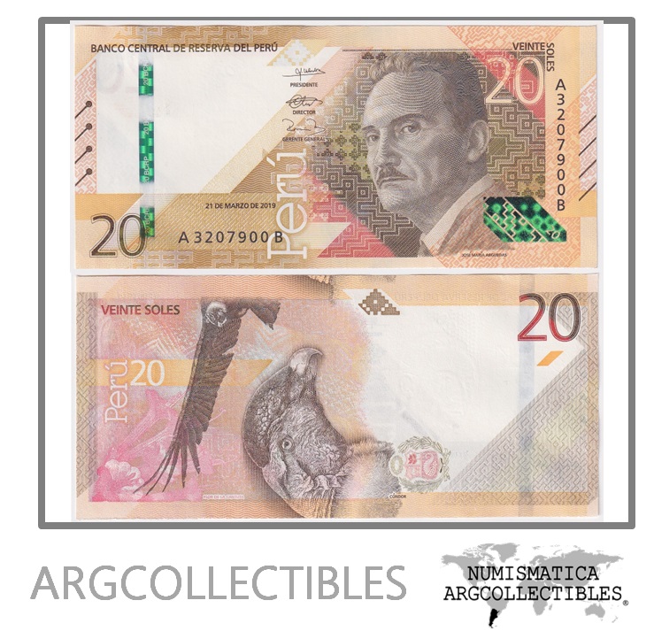 Peru Billete 20 Soles 2019 UNC – Argcollectibles