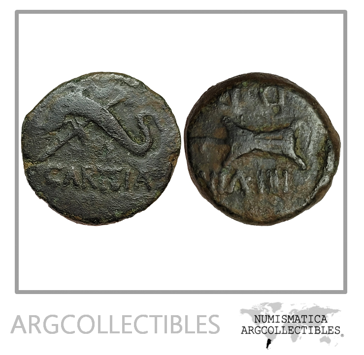 Hispania Roma Carteia San Roque (Cardiz) Augusto Moneda Semis 27a.C-14d ...