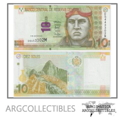 Peru Billete 10 Soles 2018 P-192 UNC – Argcollectibles