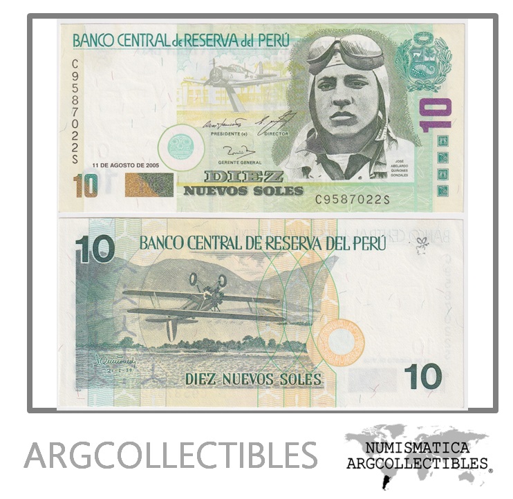 Peru Billete 10 Soles 2005 P-179a UNC – Argcollectibles